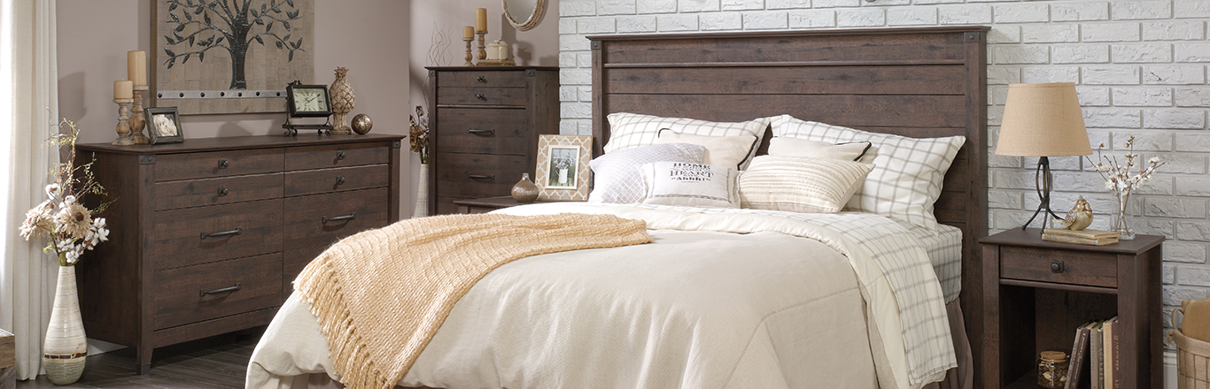 Sauder Furniture in Coffee Oak Finish