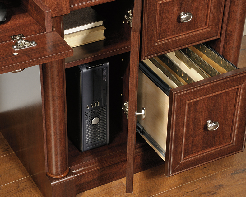 Sauder palladia computer desk with hutch store