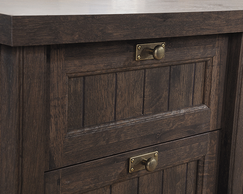 Sauder costa executive desk coffee oak store