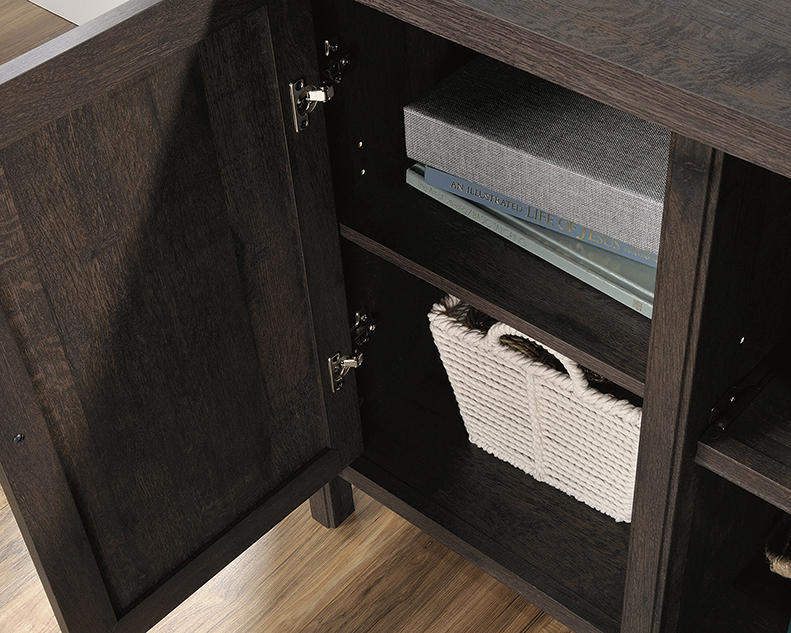 Costa Collection Coffee Oak Credenza 422984 Sauder