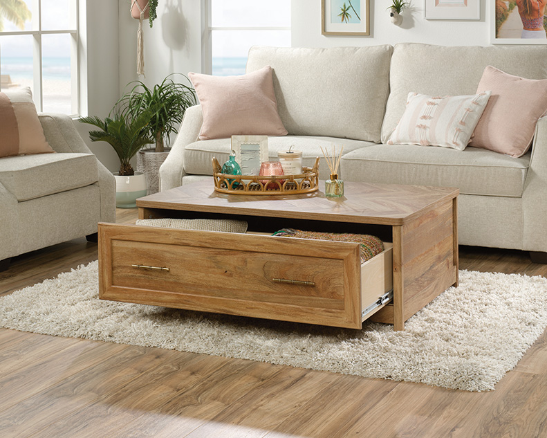 Sauder manhattan gate coffee table in sindoori mango store